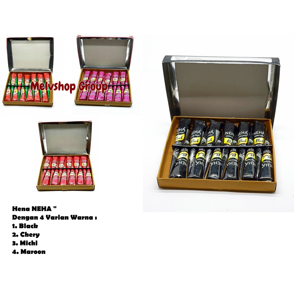 Jual NEHA HENNA CONE BPOM- Temporary Hand Painting - HENNA TANGAN KUKU ...