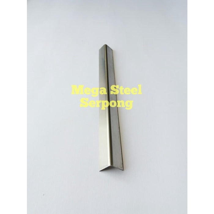 Jual List lis Siku Stainless Steel HAIRLINE uk 1.5 x 1.5 cm Tebal 1.0 ...