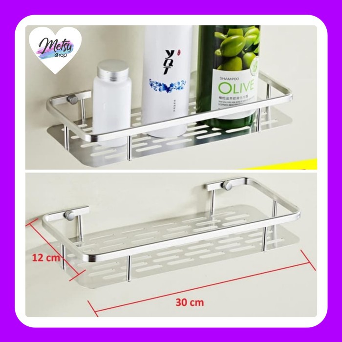 Jual Rak Sabun Serbaguna Kamar Mandi Toilet Rack Dinding Aluminium ...