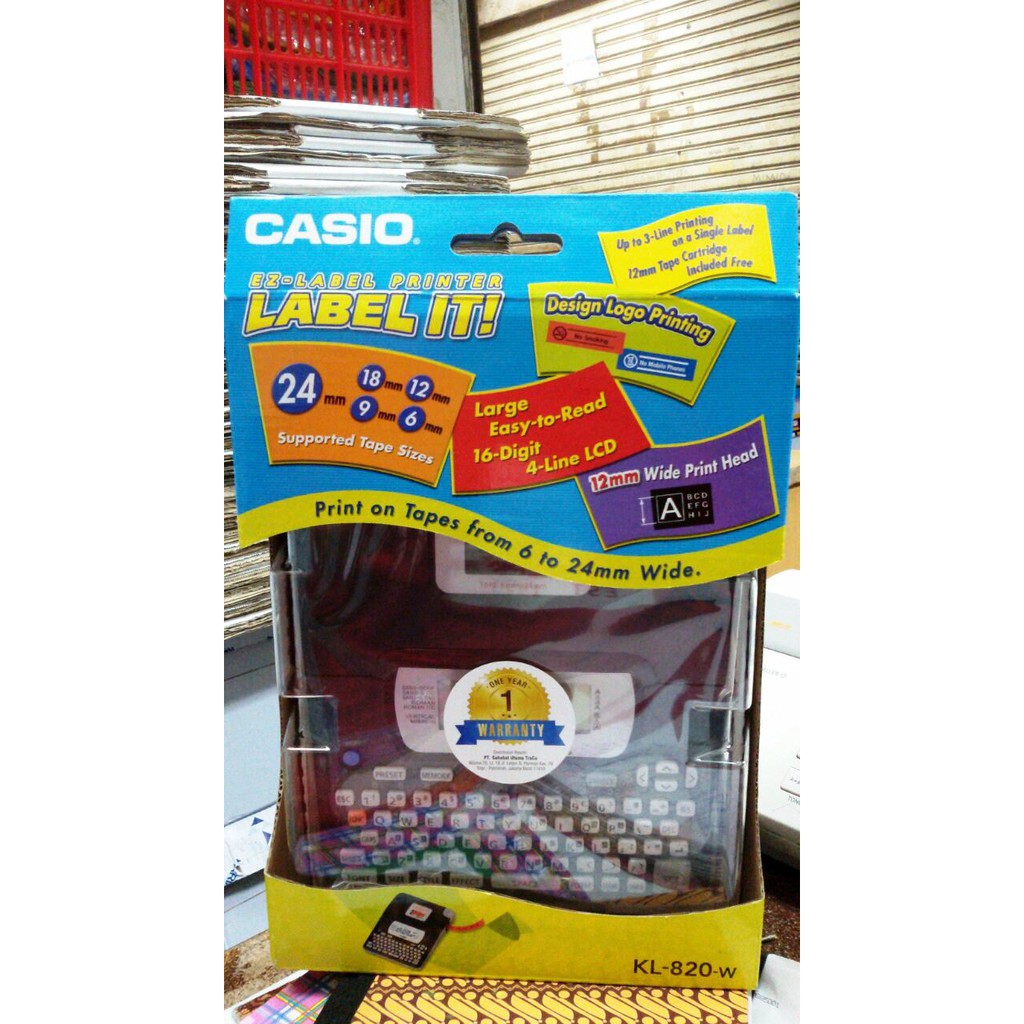 Jual Mesin label printer CASIO KL-820 | Shopee Indonesia