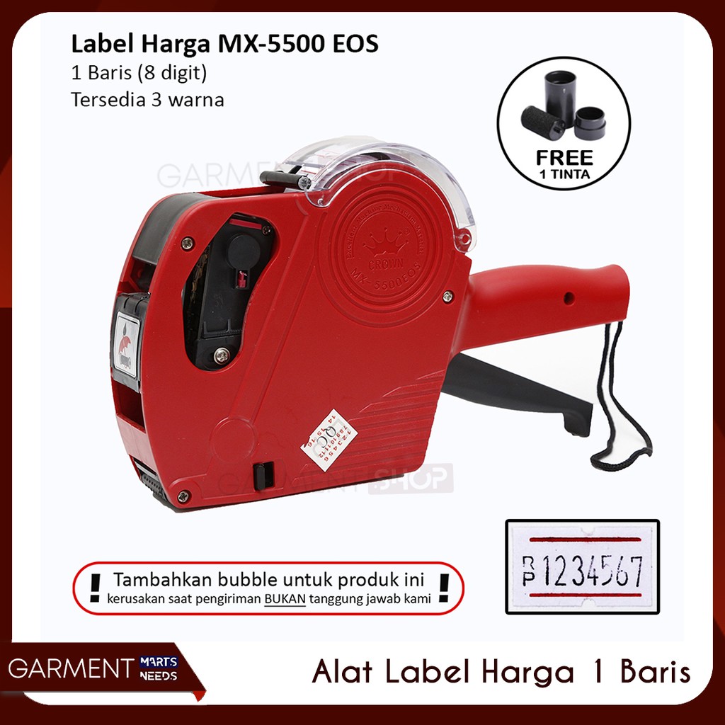 Jual ALAT LABEL HARGA PRICE LABELLER MX 5500 | Shopee Indonesia