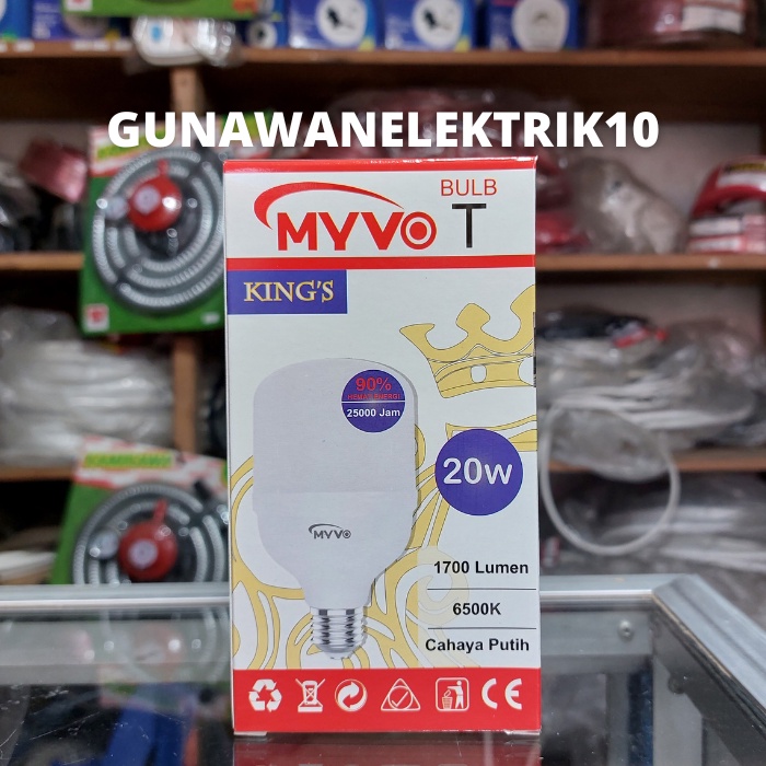 Jual LAMPU LED MYVO KINGS 20 WATT, MYVO KINGS 20W, BERGARANSI 1 TAHUN ...