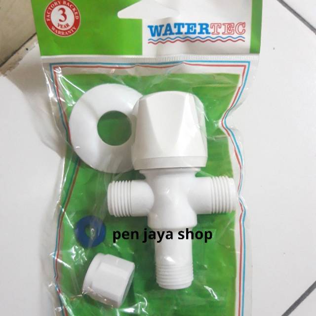 Jual STOP KERAN CABANG/ KERAN SHOWER CLOSET/STOP KRAN PVC PUTIH ...