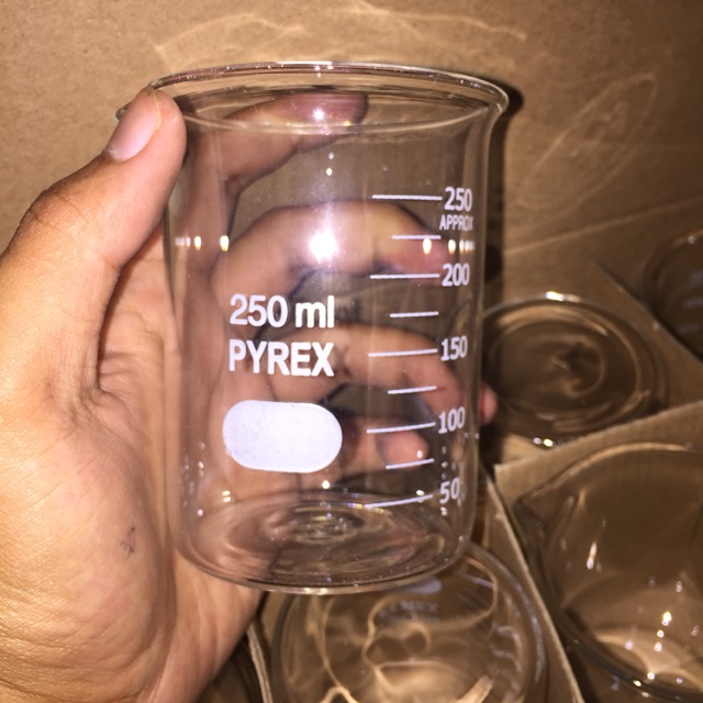 Jual Beaker Glass Pyrex 250 ml /Beaker Glass 250 ml/Gelas Kimia 250 ml ...