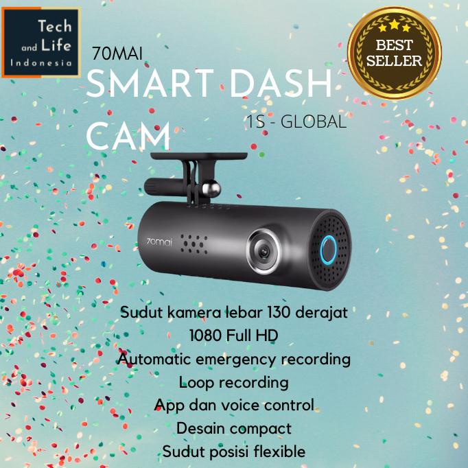 Jual 70Mai Smart Dash Cam 1S - Global | Shopee Indonesia