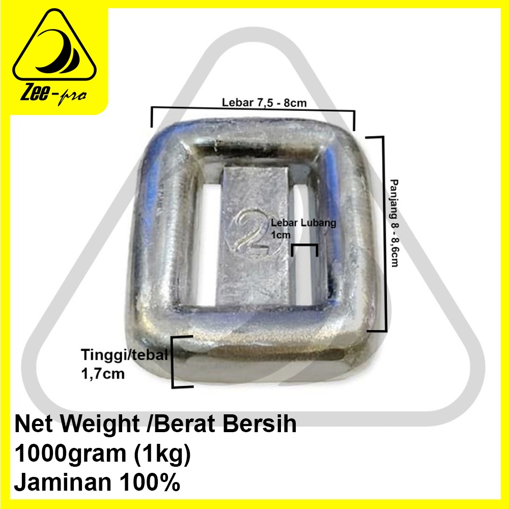 Jual Alat Selam Timah Pemberat 1KG Scuba Dive Weight Belt Diving ...