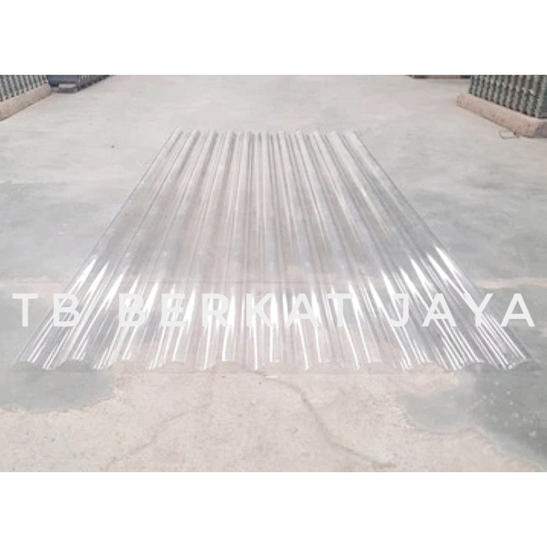 Jual ATAP FIBER GELOMBANG PLASTIK CLEAR BENING LASERPLAST 180 CM X 80 ...