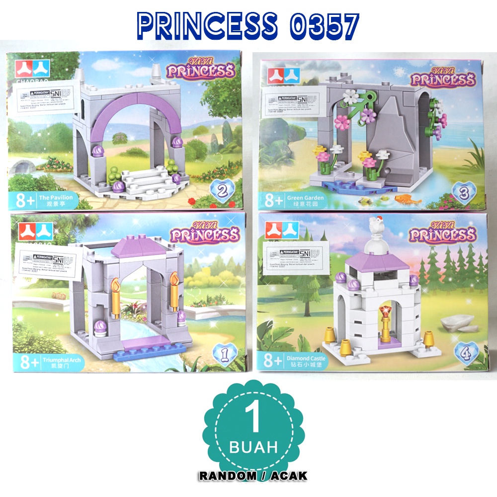 Jual Brick VIVI Princess - random - SATUAN - BRICK VIVI PRINCESS 0357 ...