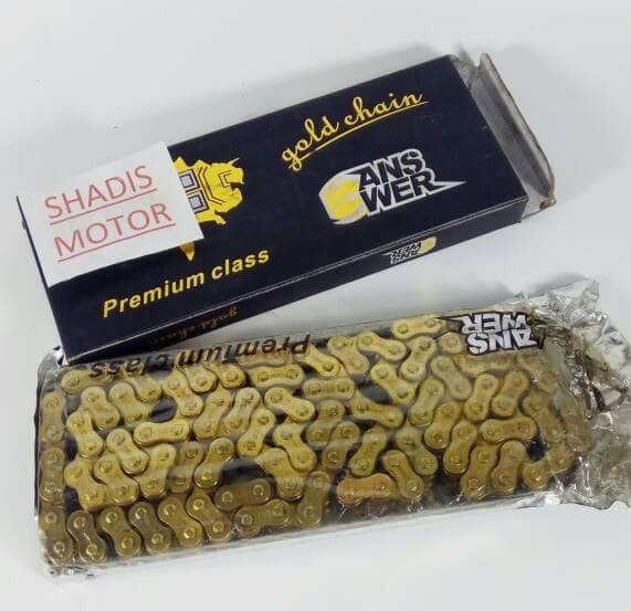 Jual Rantai Motor Merk Answer Ukuran 428 H Panjang 128 L Warna Gold ...