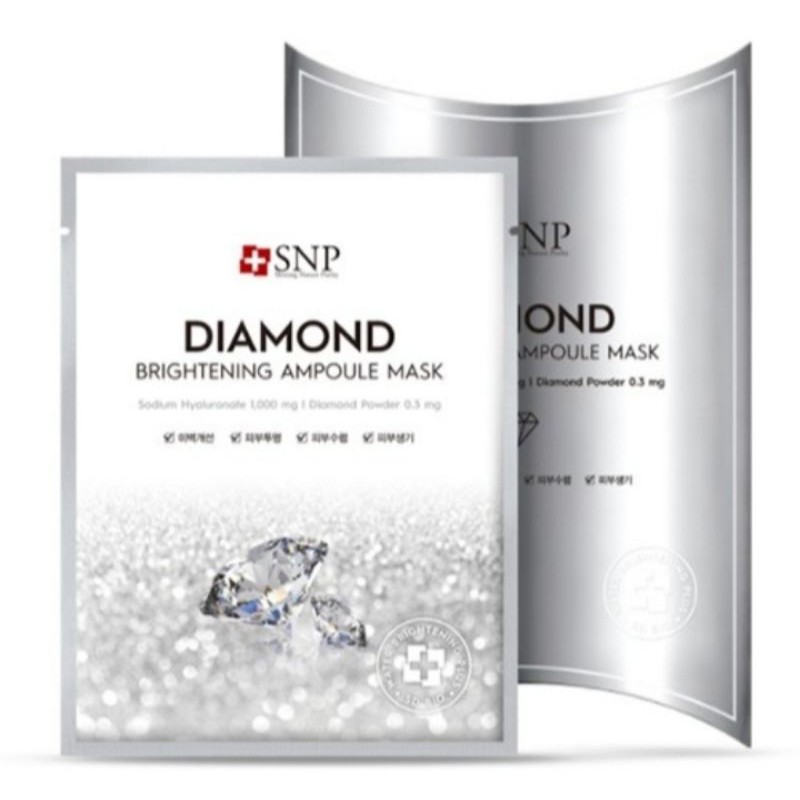 Jual SNP Diamond Brightening Ampoule Sheet Mask (Brightening) | Shopee ...