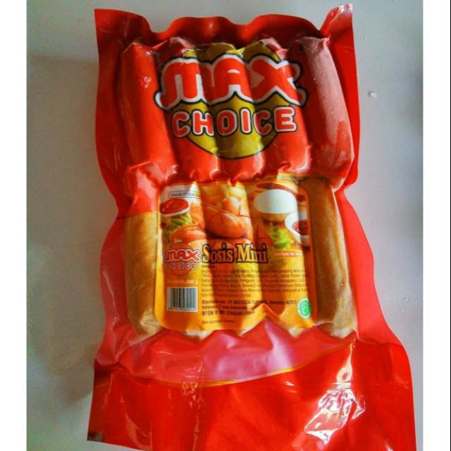 Jual maxcoice sosis sapi jumbo 10s 500gr | Shopee Indonesia