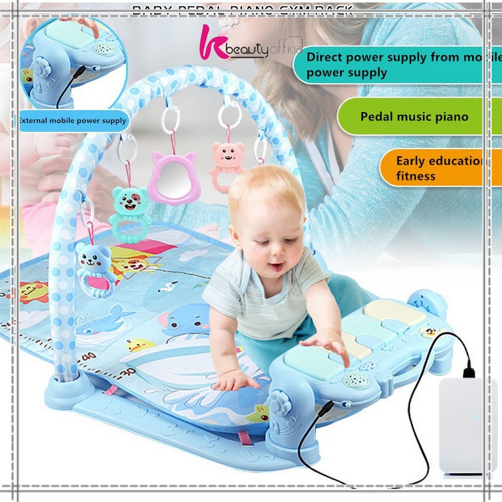 Jual KB-M15-16 Baby Play Gym Mainan Anak Bayi Rattle & Piano Playmat ...
