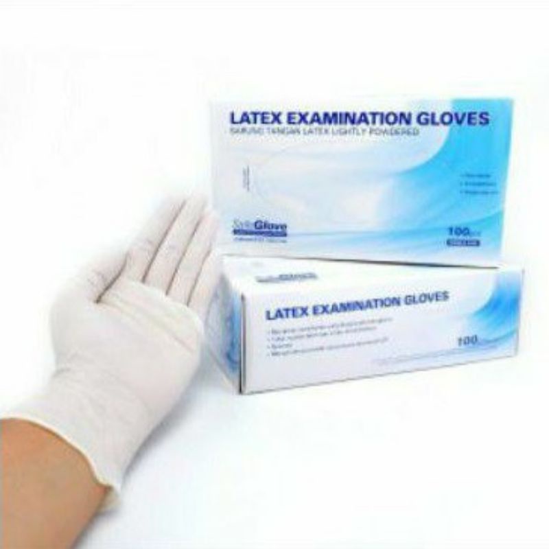 Jual Sarung tangan karet (1PCS) /Hand Glove Latex non powder | Shopee ...