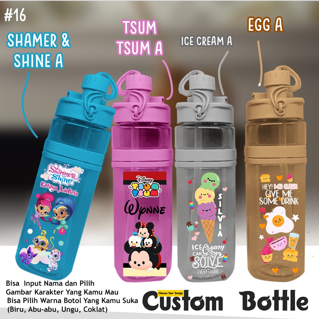 Jual [GIANTPALACE] BOTOL MINUM CUSTOM | Shopee Indonesia