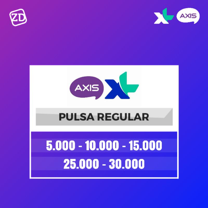 Jual Pulsa Reguler XL Axis Menambah Masa Aktif | Shopee Indonesia