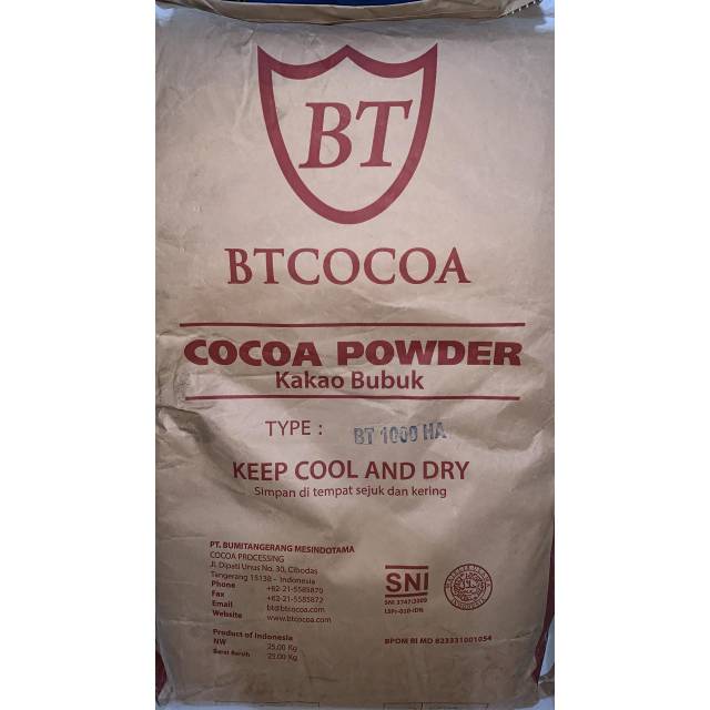 Jual BT / JAVA Cocoa Dark Powder Coklat Bubuk 1000 HA 1kg | Shopee ...