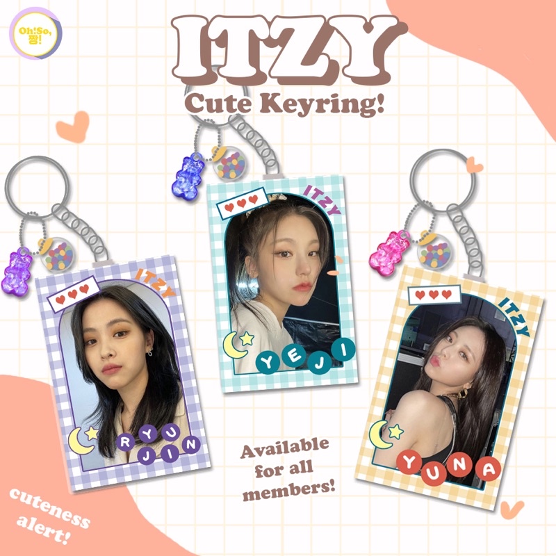 Jual ITZY KEYRING KEYCHAIN GANCI GANTUNGAN ACRYLIC KUNCI VOL.2 MIDZY ...