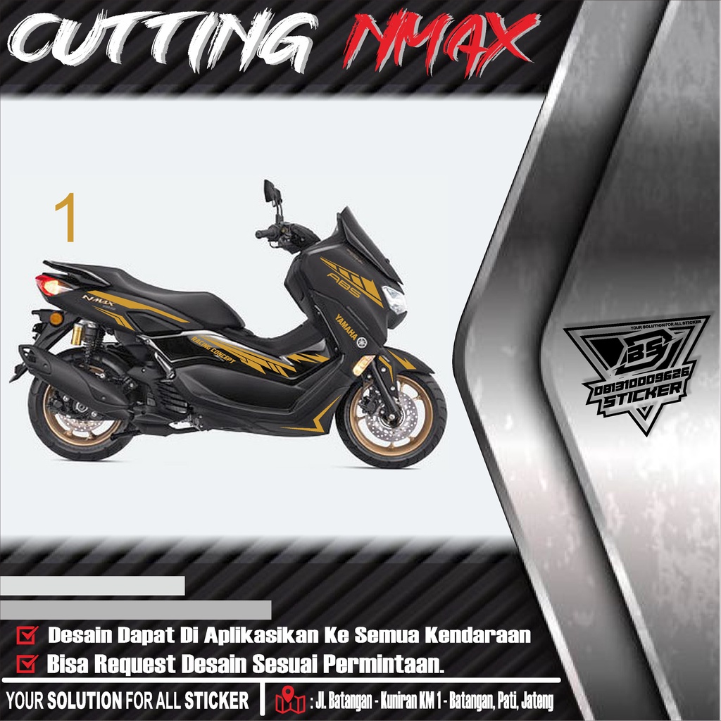 Jual Stiker Cutting Motor Yamaha Nmac New 2020-2021 & Old (01 ...