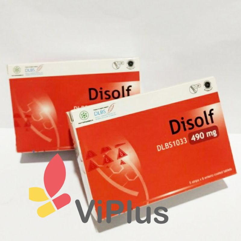 Jual DISOLF DLBS 1033 490mg - box 5 strip - 30 tab - ViPlus | Shopee ...