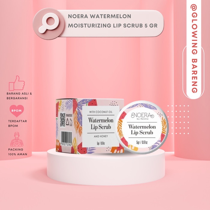 Jual NOERA Watermelon Moisturizing Lip Scrub 30 Gr | Shopee Indonesia