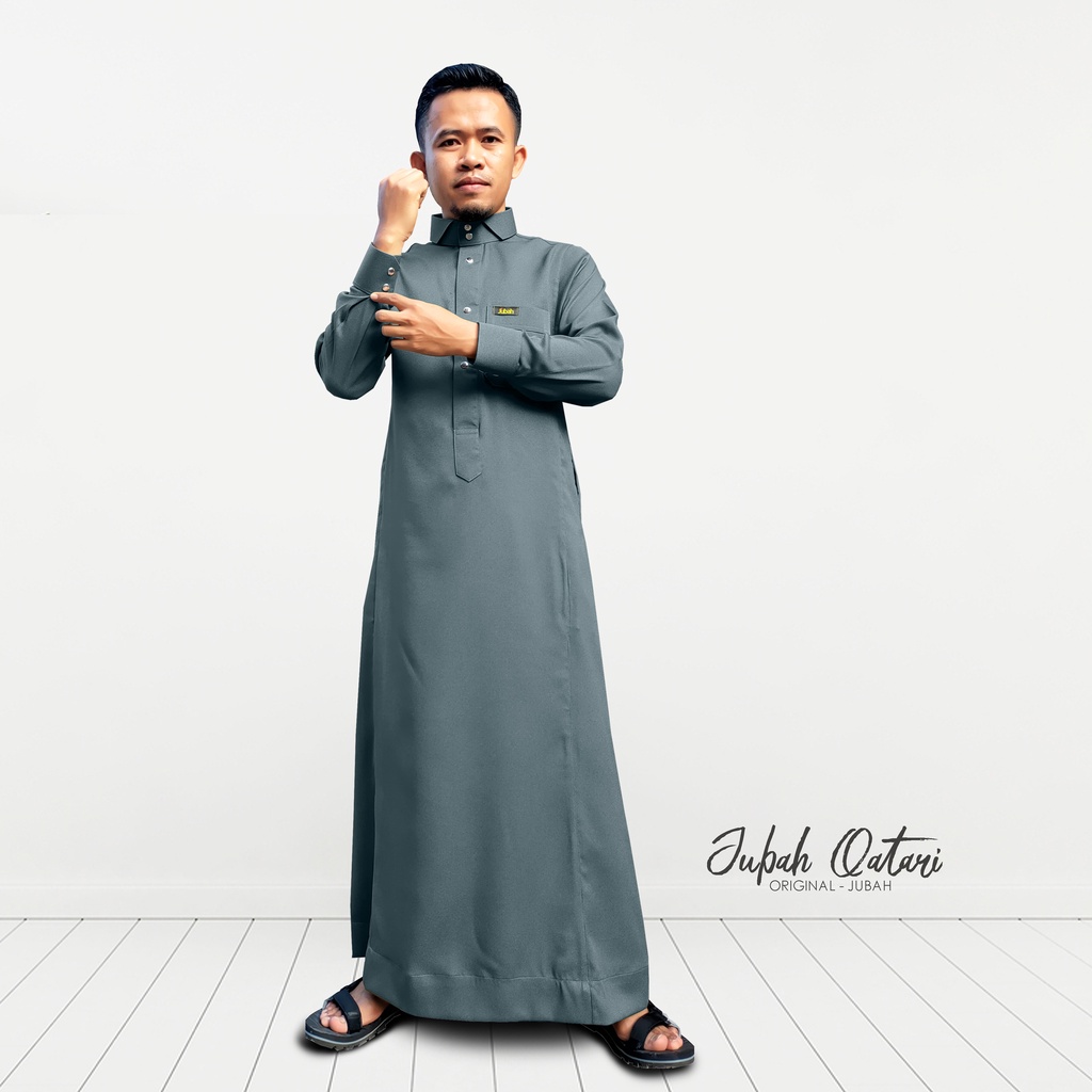 Jual DeJubah - Jubah Slim Fit Model QATARI Manset Lengan Panjang ...