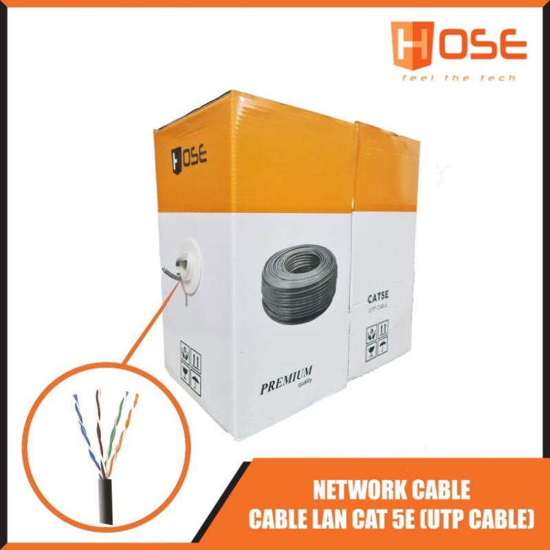 Jual Hose Kabel LAN UTP Cat 5 Cat5 Cat 5e Cat5e 305 Meter | Shopee Indonesia