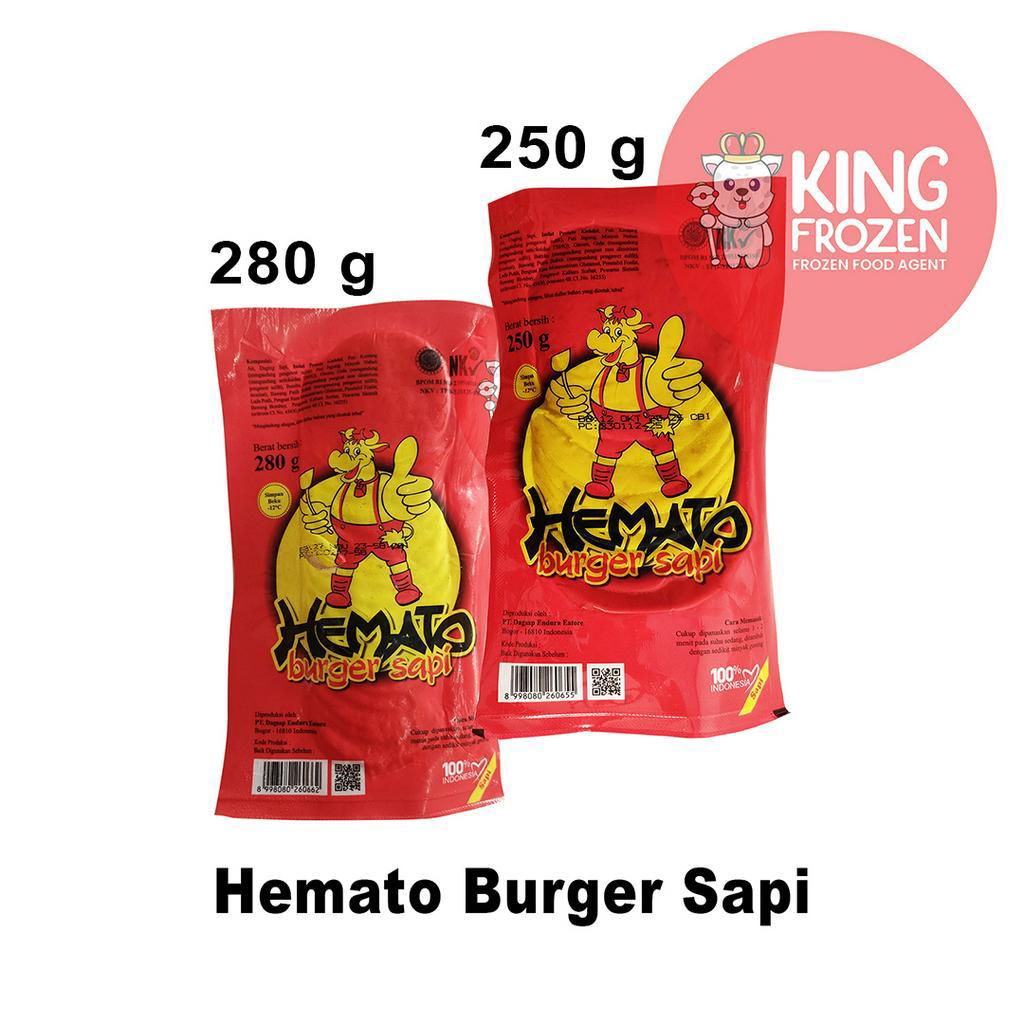 Jual Hemato Burger Sapi 250 Gram 280 gram | Shopee Indonesia