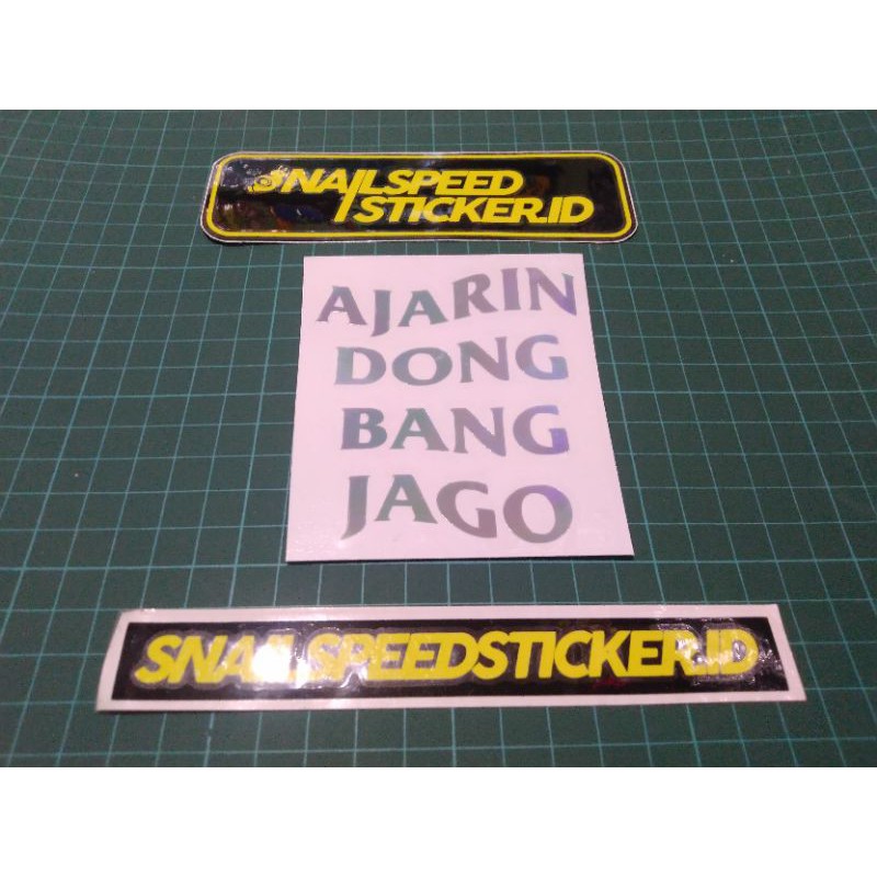 Jual sticker cutting AJARIN DONG BANG JAGO 9x8cm | Shopee Indonesia