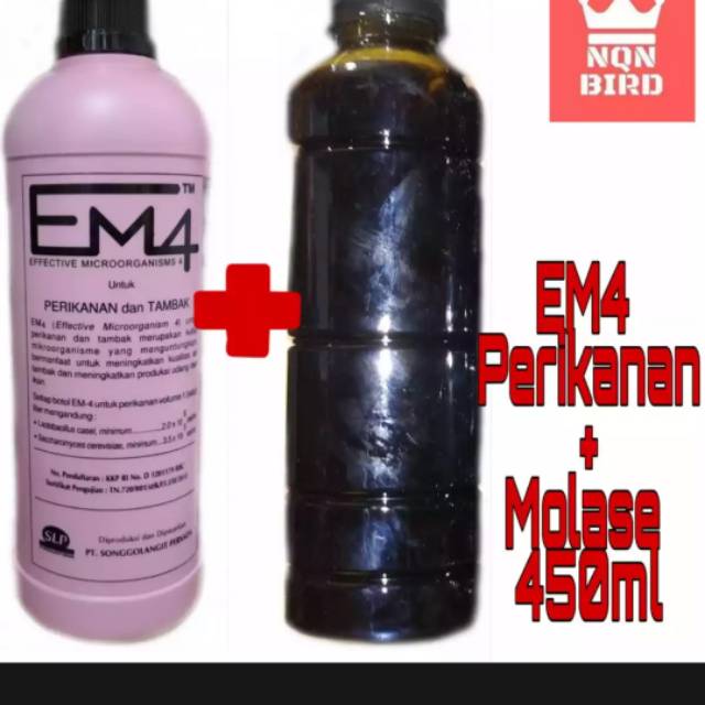 Jual EM4 PERIKANAN +MOLASE sepaket untuk ternak ikan prebiotik Ikan ...