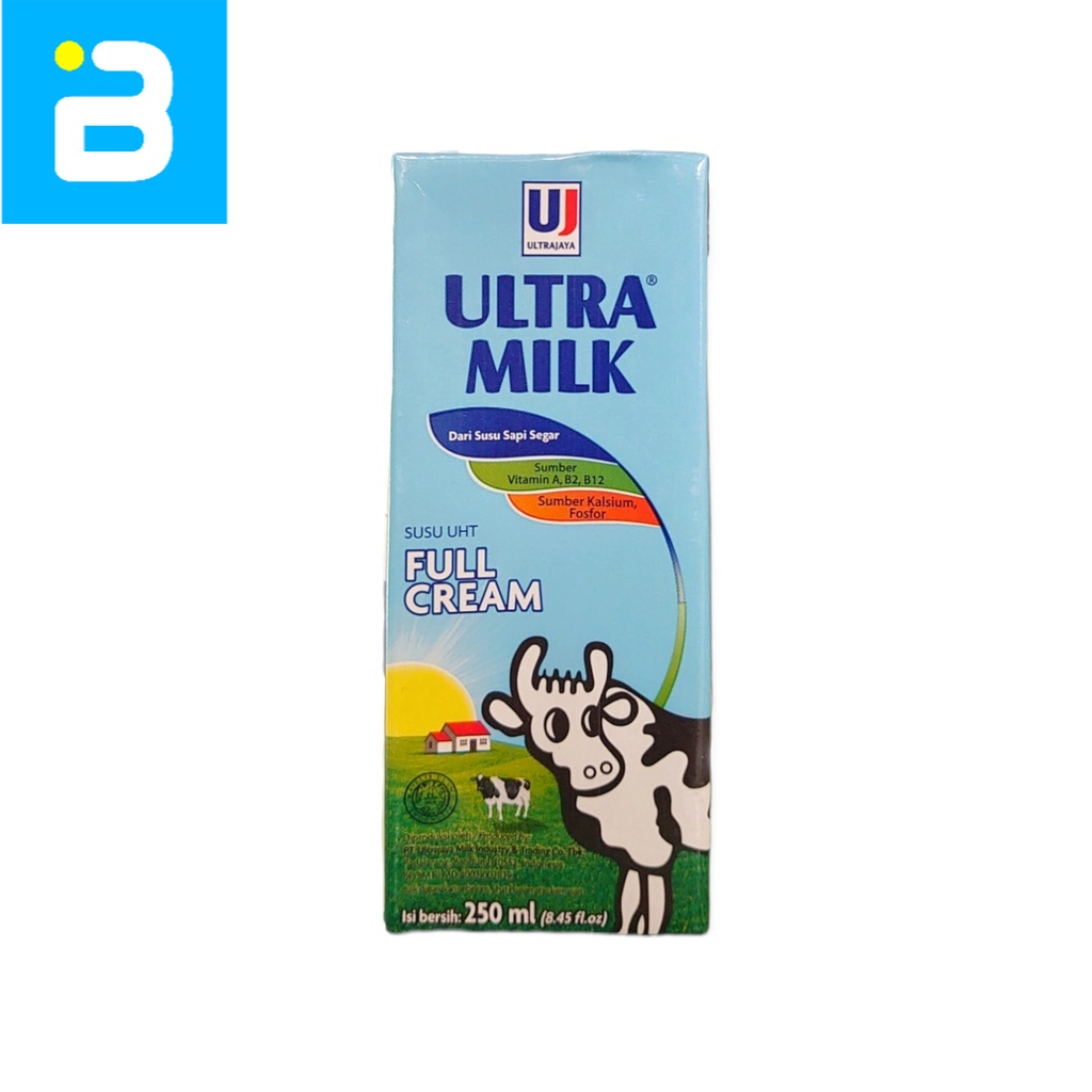 Jual Ultra Milk UHT Full Cream 250 ML | Shopee Indonesia