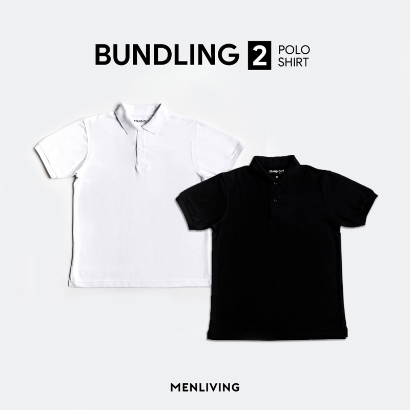 Jual MENLIVING Bundling Promo 2 Flawless Fit Polo Shirt Kaos Polo ...