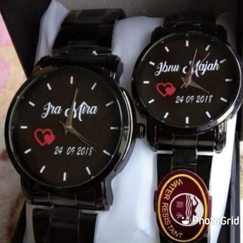 Jual JAM COUPLE NAMA PASANGAN | Shopee Indonesia