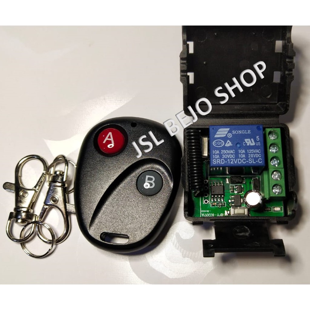Jual Remote Control DC 12V Button RF switch system 433MHz | Shopee ...