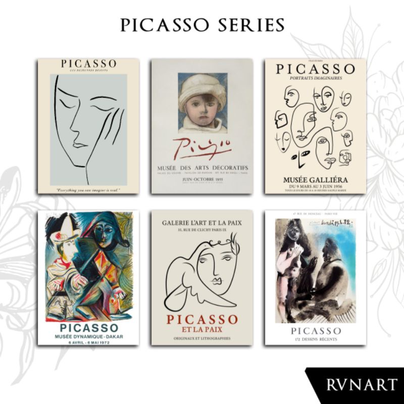 Jual Pablo Picasso art exhibition poster minimal | Shopee Indonesia