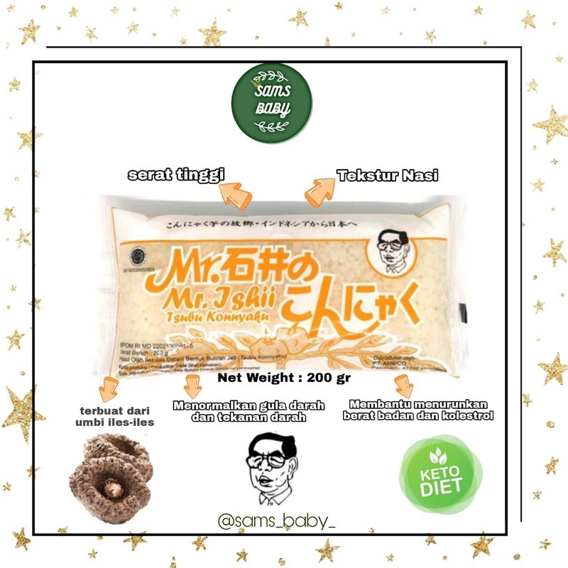 Jual Mr Ishii Tsubu Konnyaku / Nasi shirataki / Shirataki basah 200gr ...