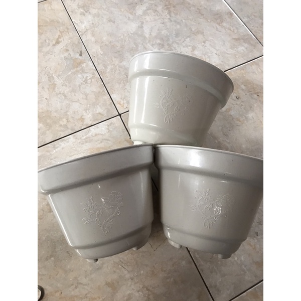 Jual POT PUTIH UKURAN 20cm | Shopee Indonesia