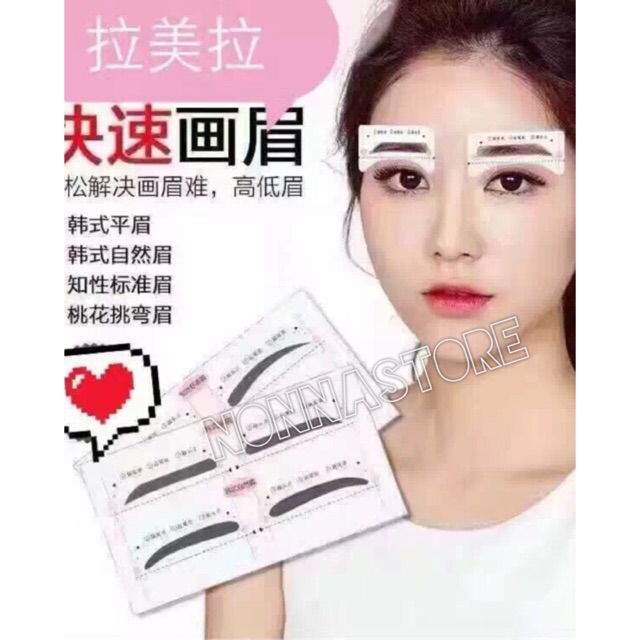 Jual The Eyebrows Sticker / Stiker Pencetak Alis | Shopee Indonesia