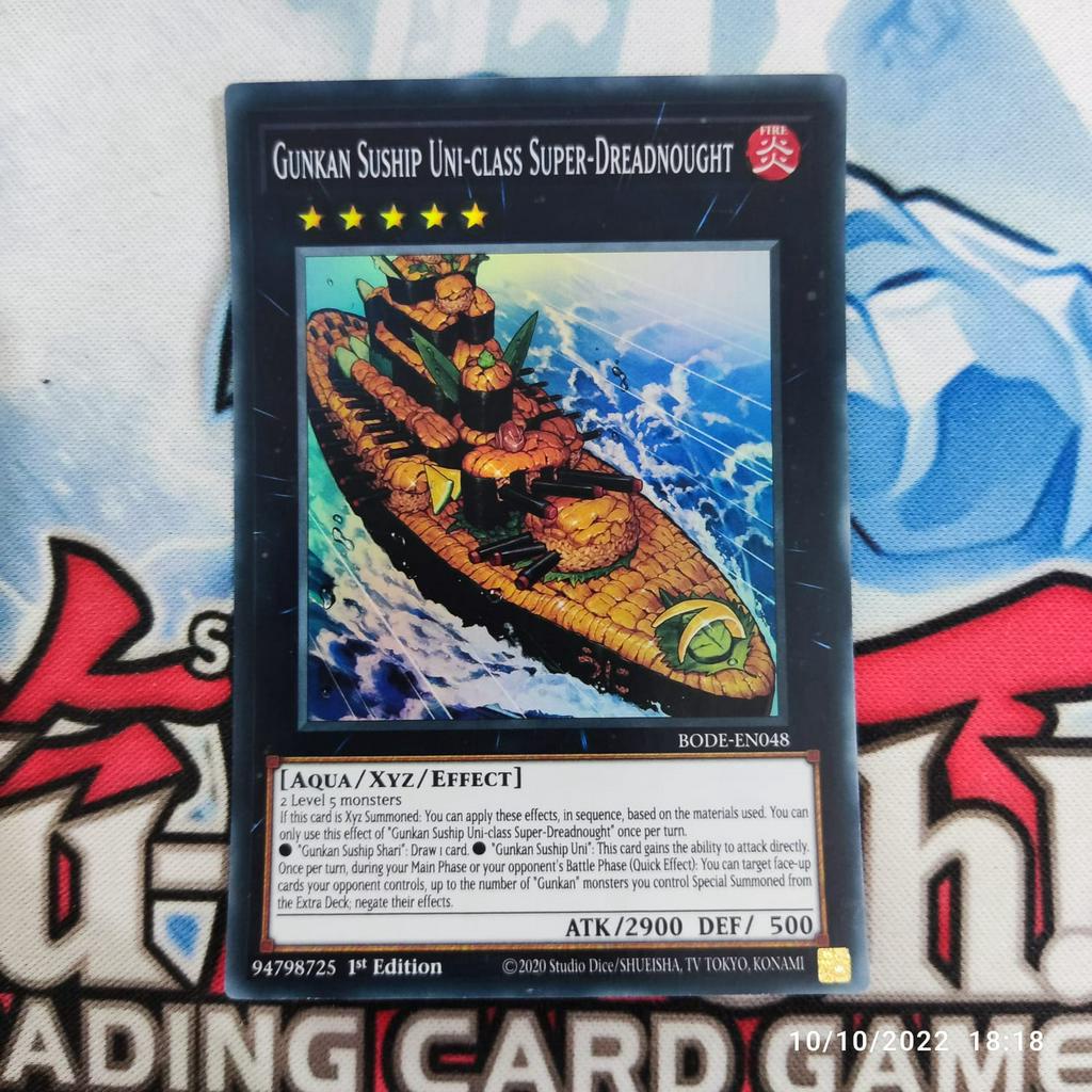 Jual yugioh gunkan suship uni class super dreadnought BODE super rare original | Shopee Indonesia