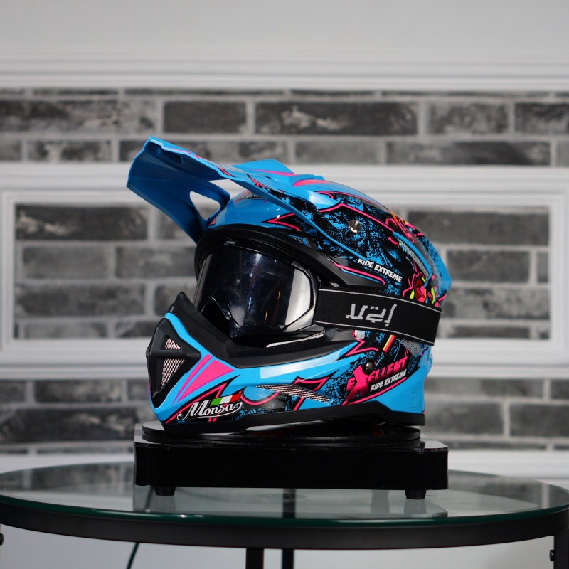 Jual HELM CROSS MOTOR TRAIL JPN MONSA SNI PREMIUM MOTIF EXCELLENT ...