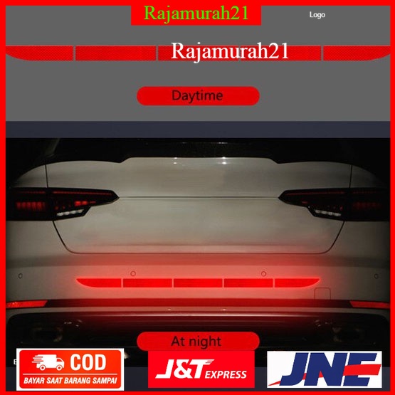 Jual LARATH Nano Car Reflective Sticker Warning Strip Tape Traceless ...