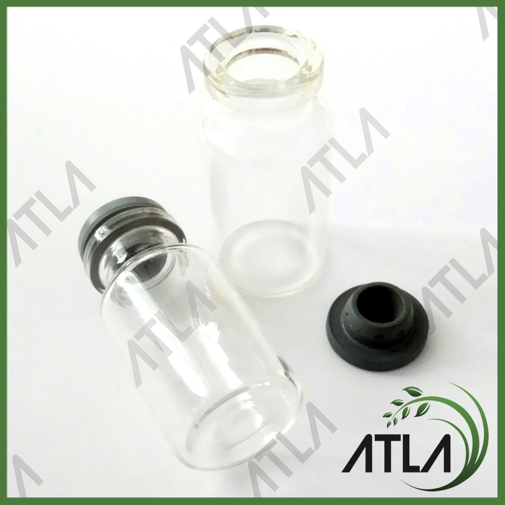 Jual Botol Kaca 10 ml Tempat Wadah Penyimpan Benih Tanaman + Label ...