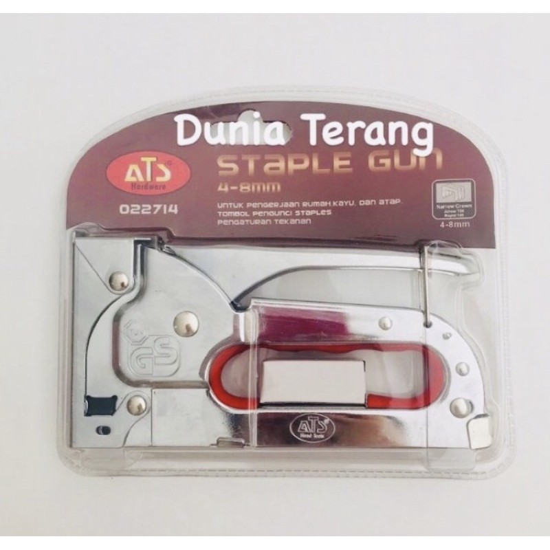 Jual Staple Gun Tacker ATS 4-8mm / Tembakan Staples (Stapler Hekter ...