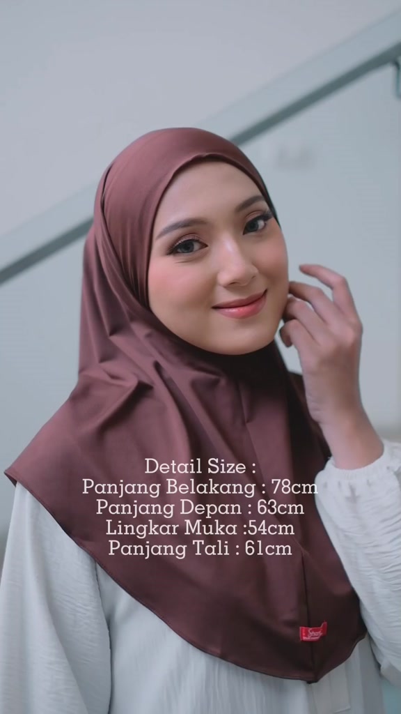 Jual Bergo Tali Instan Melayu 2 in1 I Namira French Khimar Jersey Premium | Shopee Indonesia