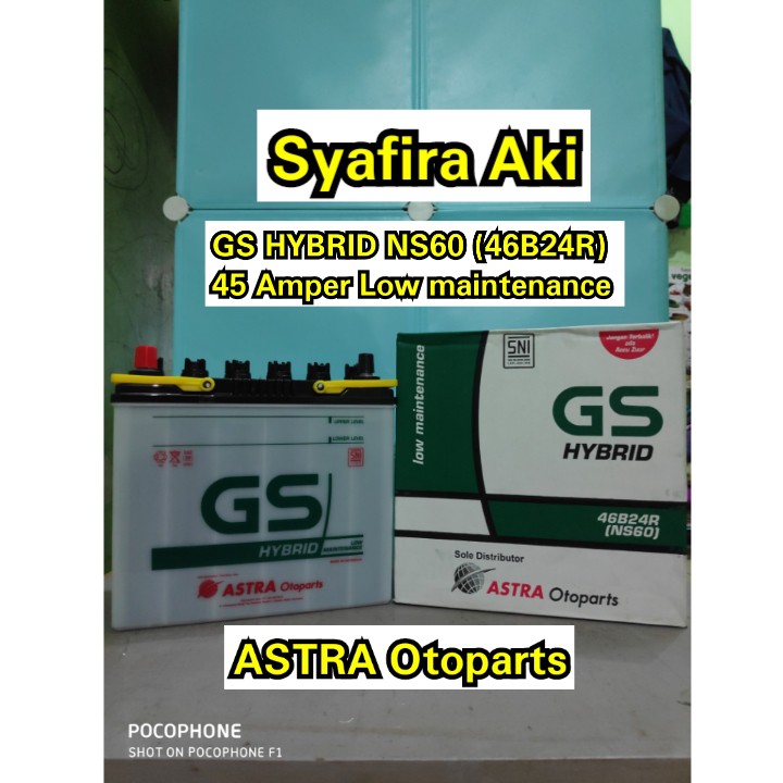 Jual Aki Mobil Toyota Avanza, Rush, Corona GS astra NS60 hybrid aki basah | Shopee Indonesia