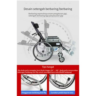Jual Kursi Roda Kursi Medis Wheelchair Reclining | Shopee Indonesia