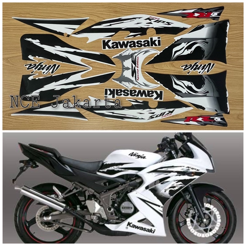 Jual STIKER STRIPING NINJA RR 2012 PUTIH SPESIAL EDITION | Shopee Indonesia
