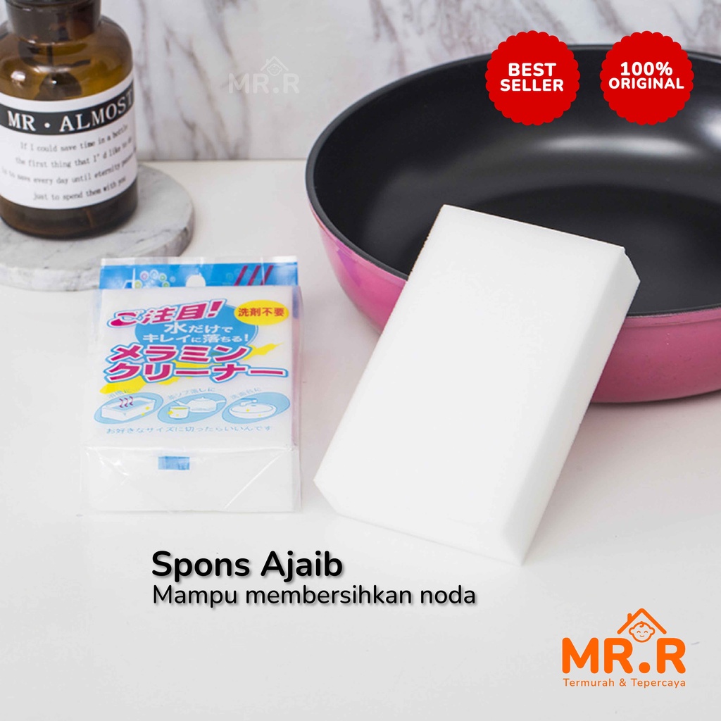 Jual Spon Ajaib Busa Pembersih Serbaguna Spoon Spons Cuci Piring Nano ...