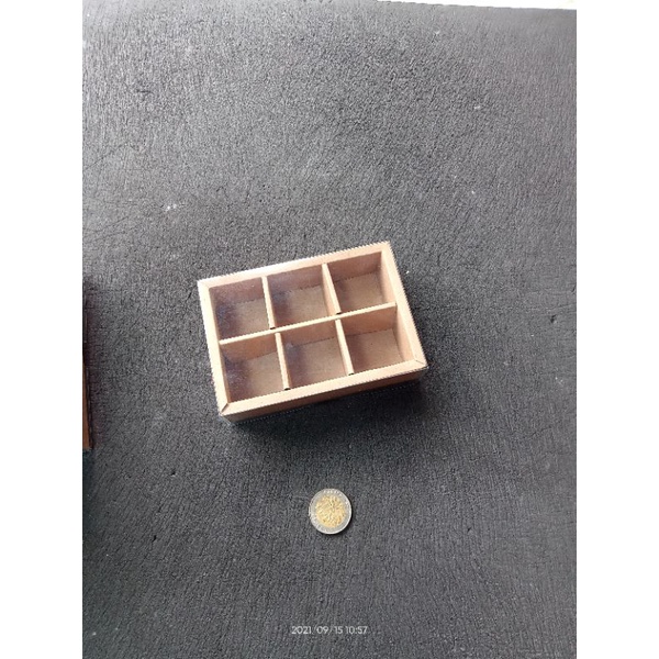 Jual new kotak box sekat 6 (5 cm persekat dan tinggi 3 cm) | Shopee ...