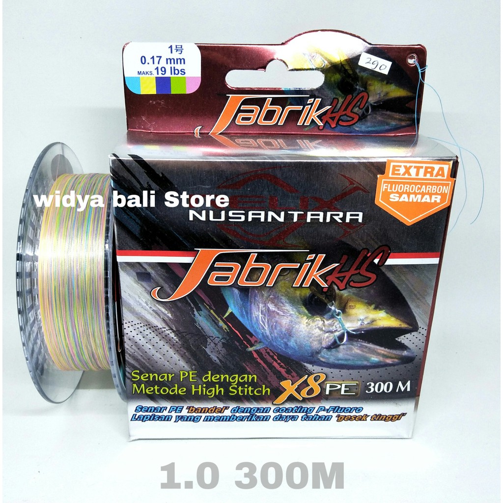 Jual PE Jabrik HS Ukuran 1 1.5 2 2.5 3 3.5 4 5 6 8 300M Bonus Leader ...