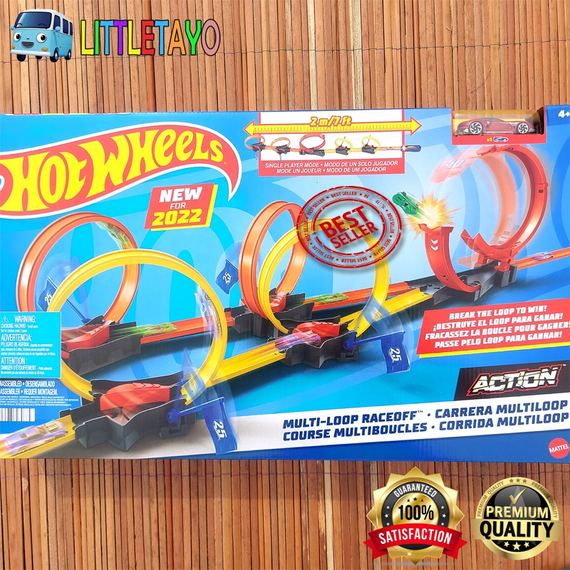 Jual HOTWHEELS MULTI LOOP RACEOFF RACE OFF PLAY SET TRACK SET - TRACK ...